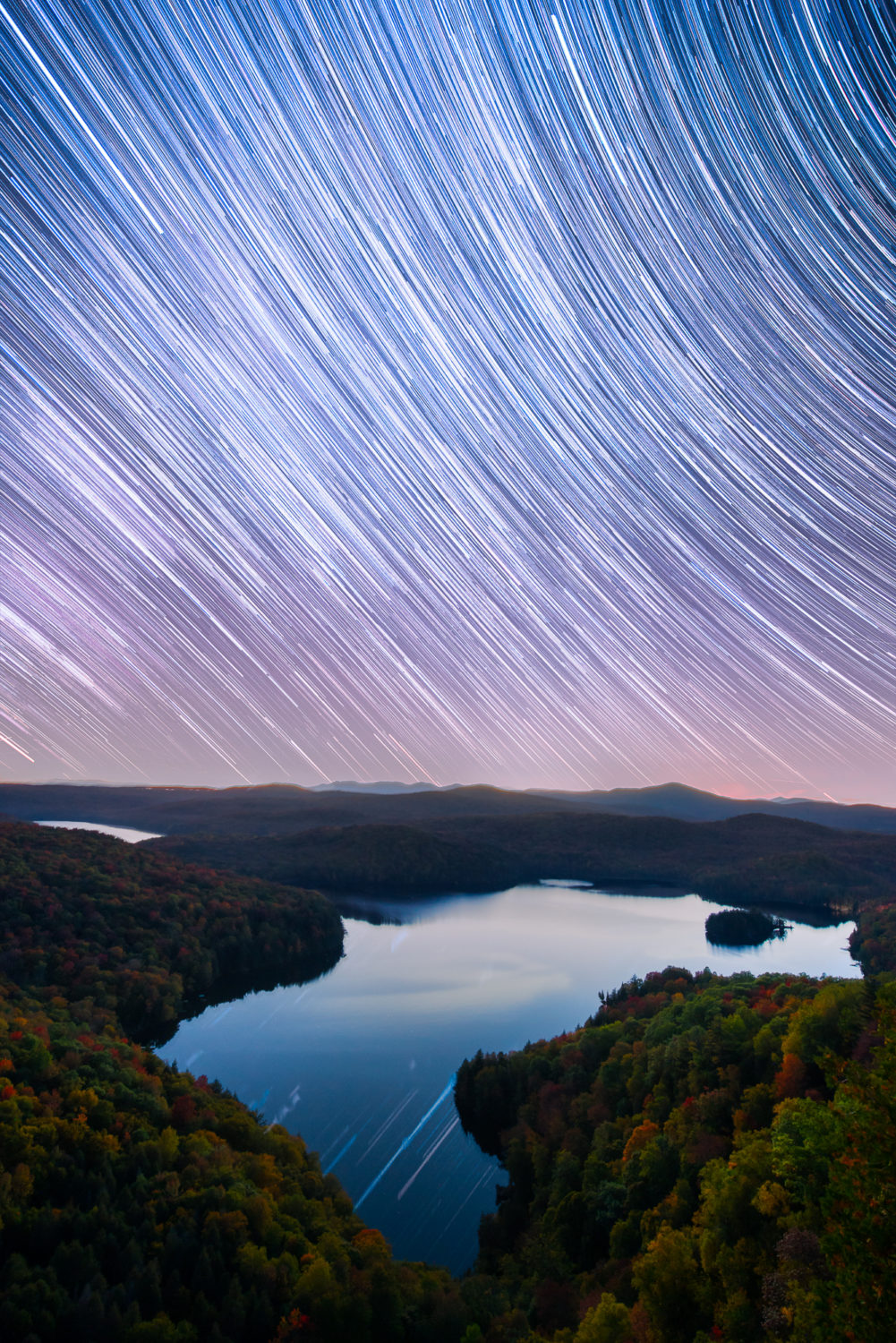 Starry Night in peak Vermont Fall - Professional Photographer in Cleveland