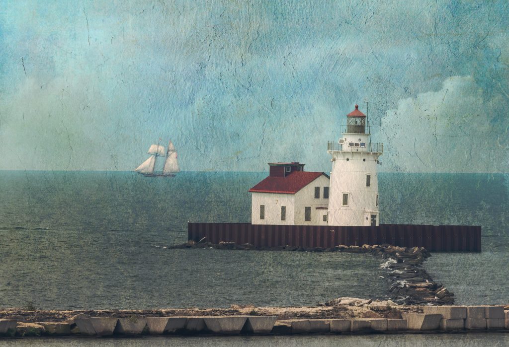 Tall Ship & Lighthouse - Professional Photographer in Cleveland