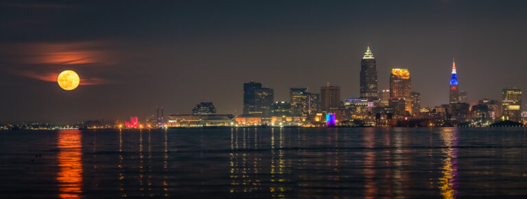 Super Moon over Cleveland, Ohio - Professional Photographer in Cleveland